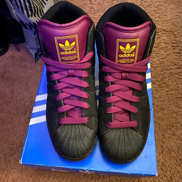 adidas | Shoes | Rare Collectable High Top Shell Toe Crazy Color Way ...
